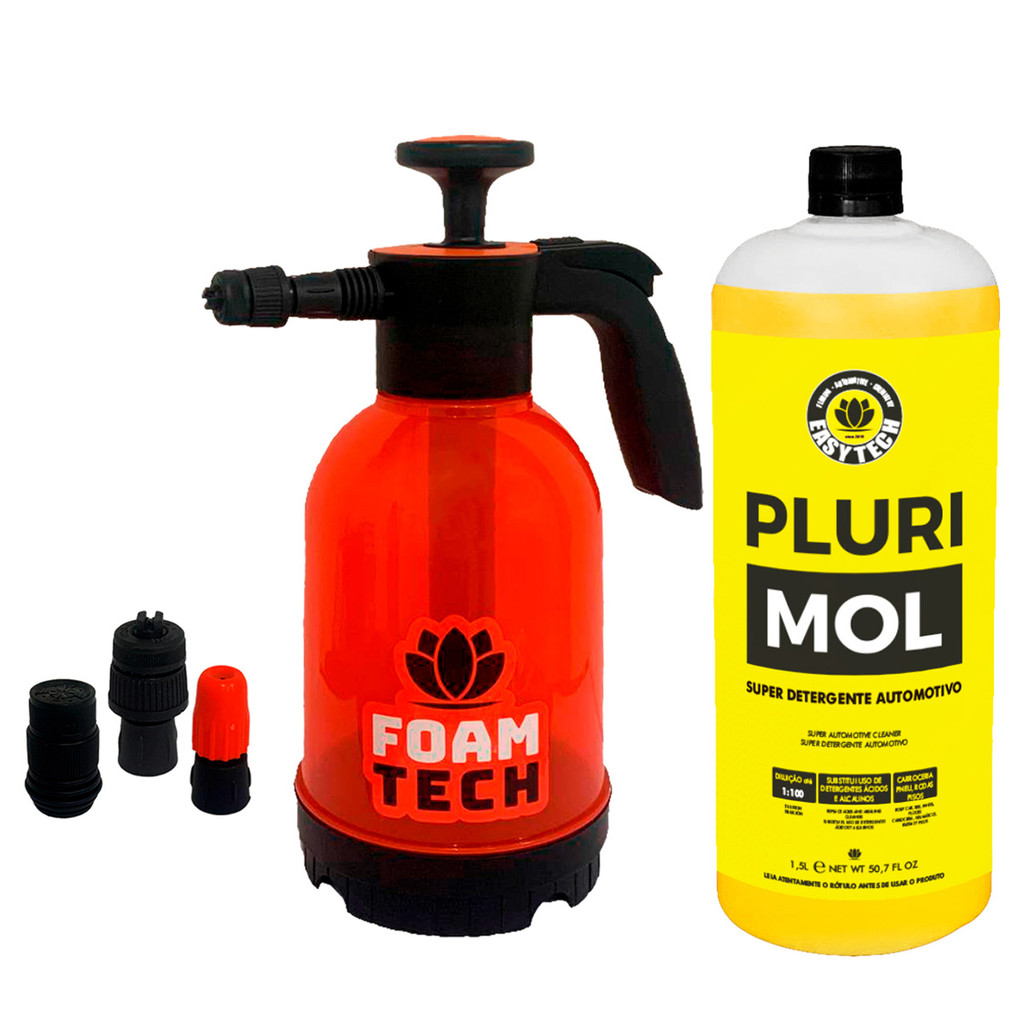 Kit FOAMTECH + PLURI MOL 1.5L EasyTech | Shopee Brasil