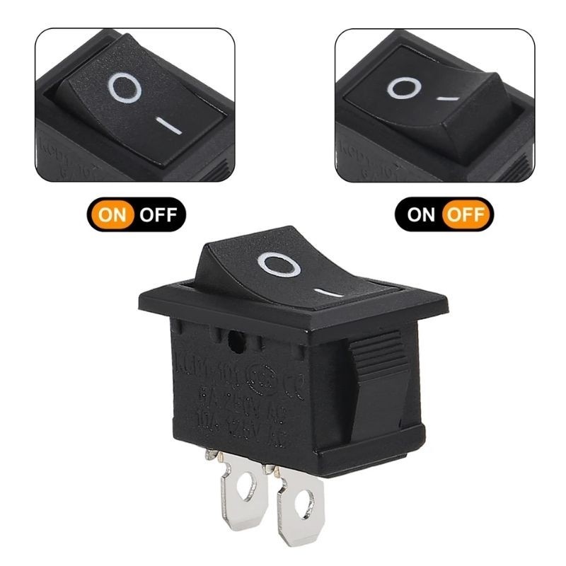 mini interruptor Liga/desliga Kcd1 250v 6A 110v 10A | Shopee Brasil