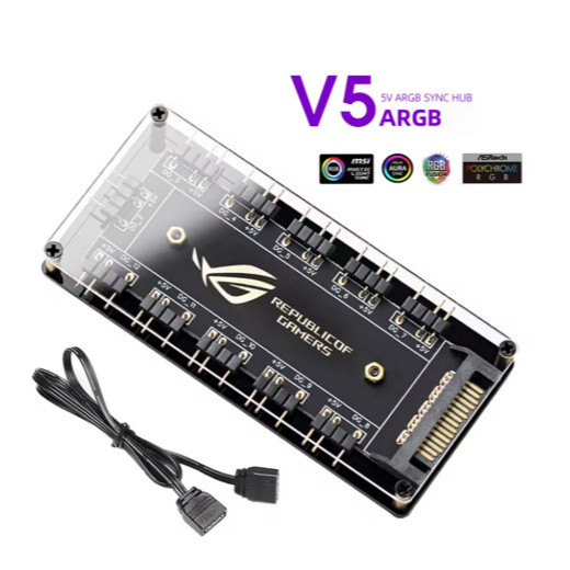 Hub Argb Sata e Molex - 3 Pinos Aura | Shopee Brasil