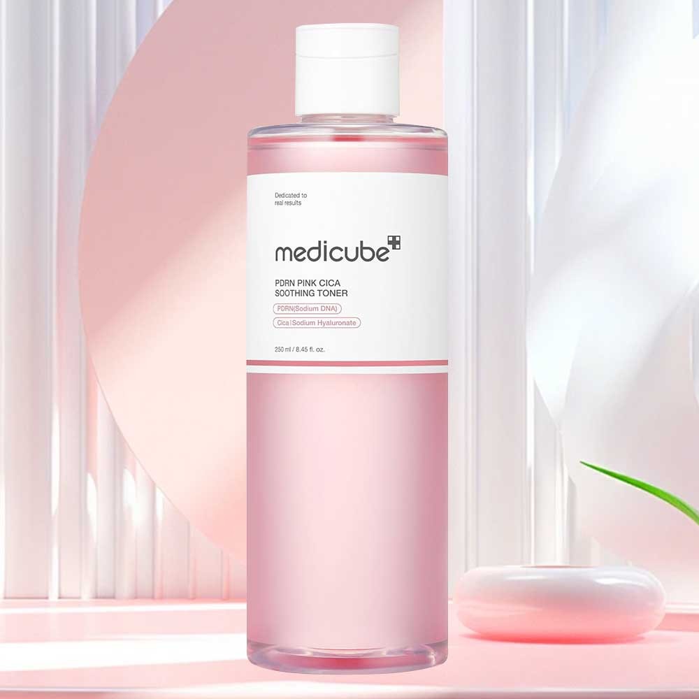 MEDICUBE PDRN Pink Cica Soothing Toner Sodium DNA 250ml | Shopee Brasil