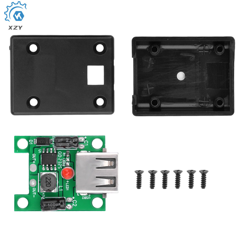 5V 2A Módulo Regulador Solar USB Único Carregador DIY DC5-22V Entrada ...