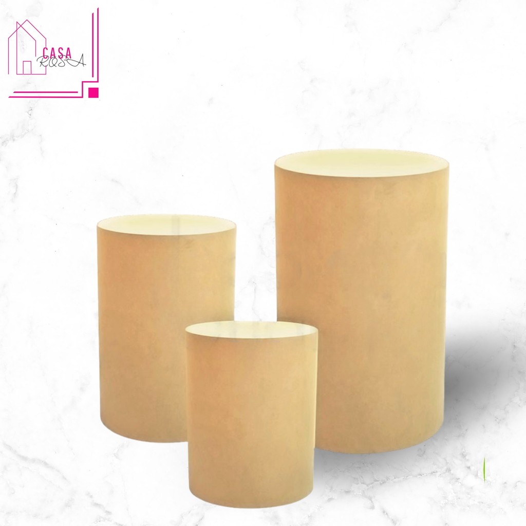 Conjunto de Cilindros MDF Cru Pequeno, Médio e Grande | Shopee Brasil