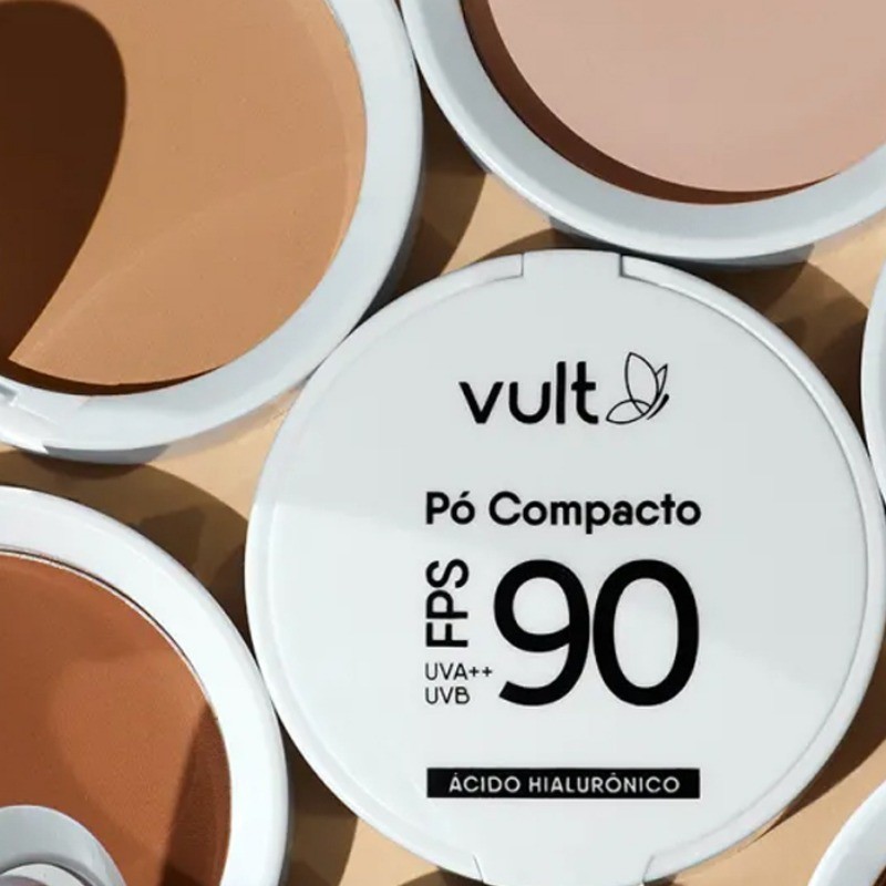 Vult Pó Compacto Facial FPS 90 6g | Shopee Brasil