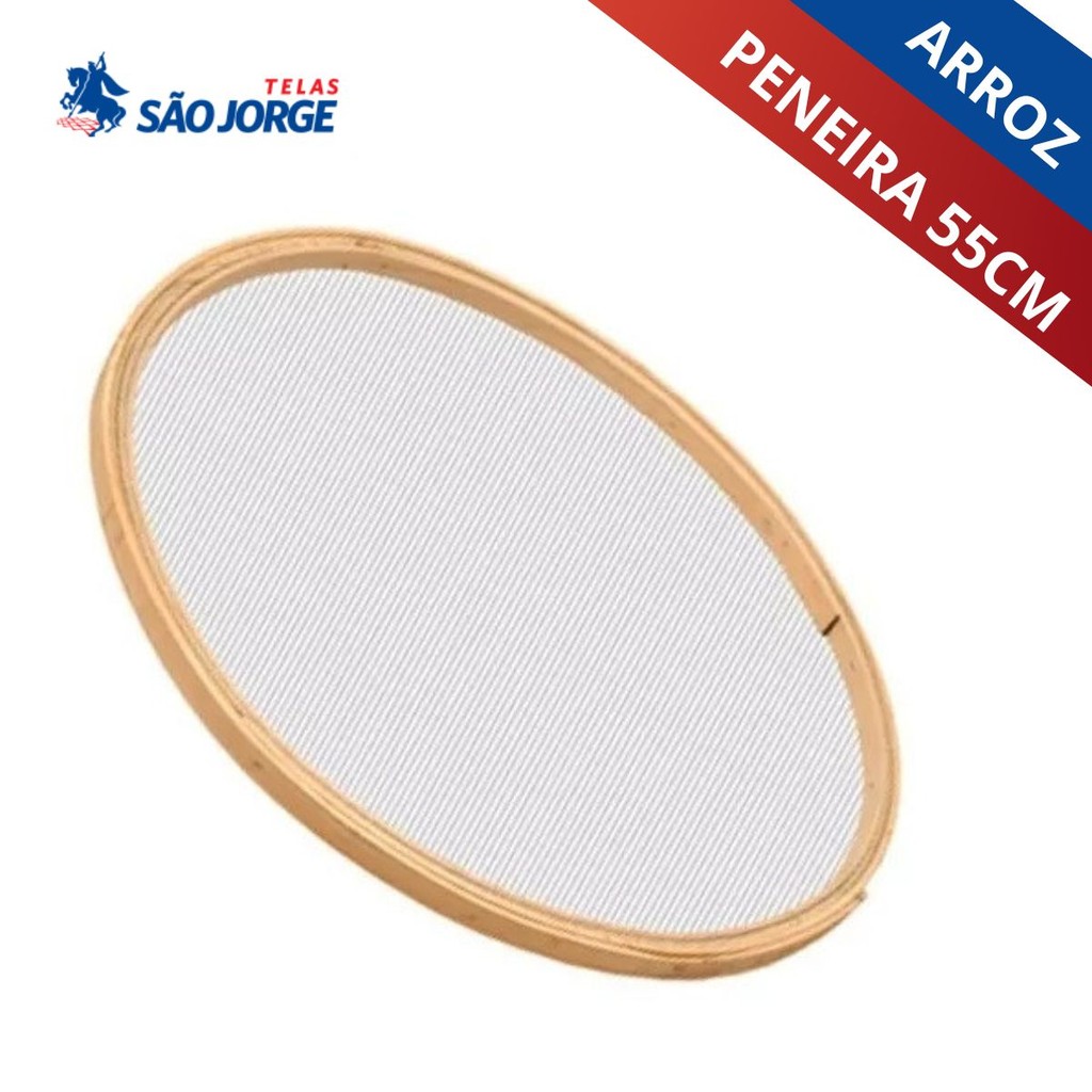 Peneira De Arroz Aro 55cm De Madeira Premium São Jorge | Shopee Brasil