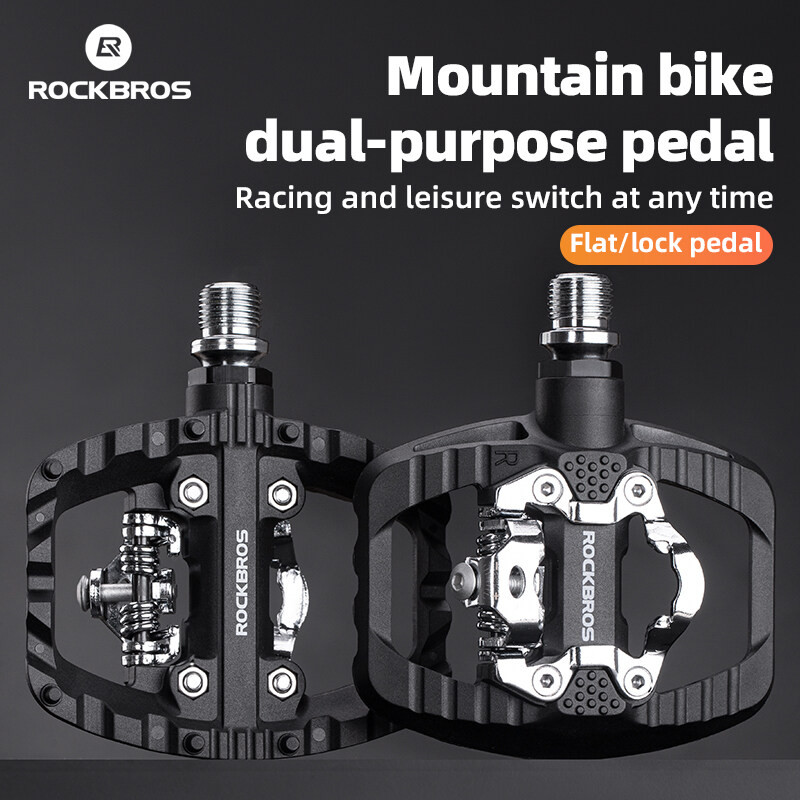 Pedal De Bicicleta ROCKBROS 2 Em 1 Presilhas De MTB/Plataforma À Prova D'água De Poeira Nylon ...