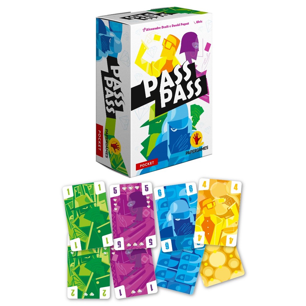 Jogo De Cartas Pass Pass Linha Pocket Boardgame Papergames | Shopee Brasil