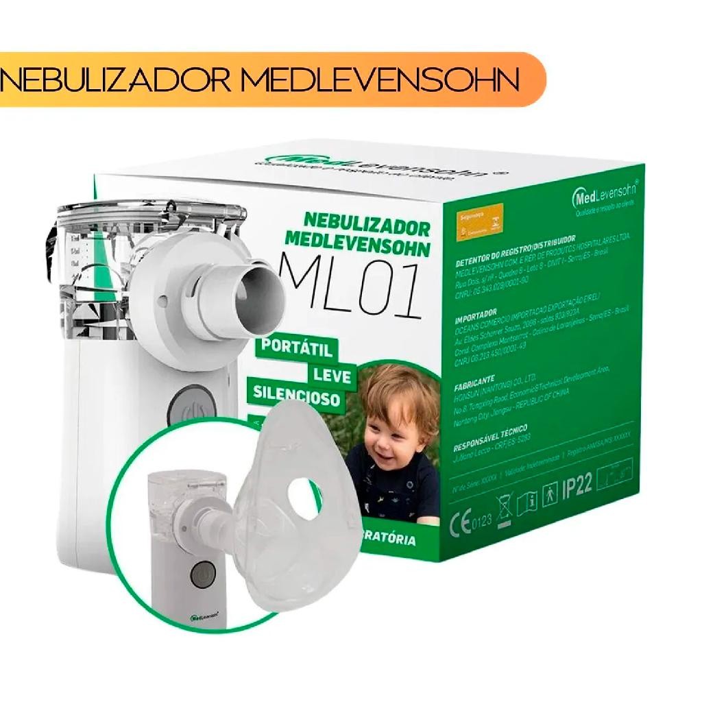 Nebulizador Ultrassônico Portátil ML01 MedLevensohn nb-812B | Shopee Brasil