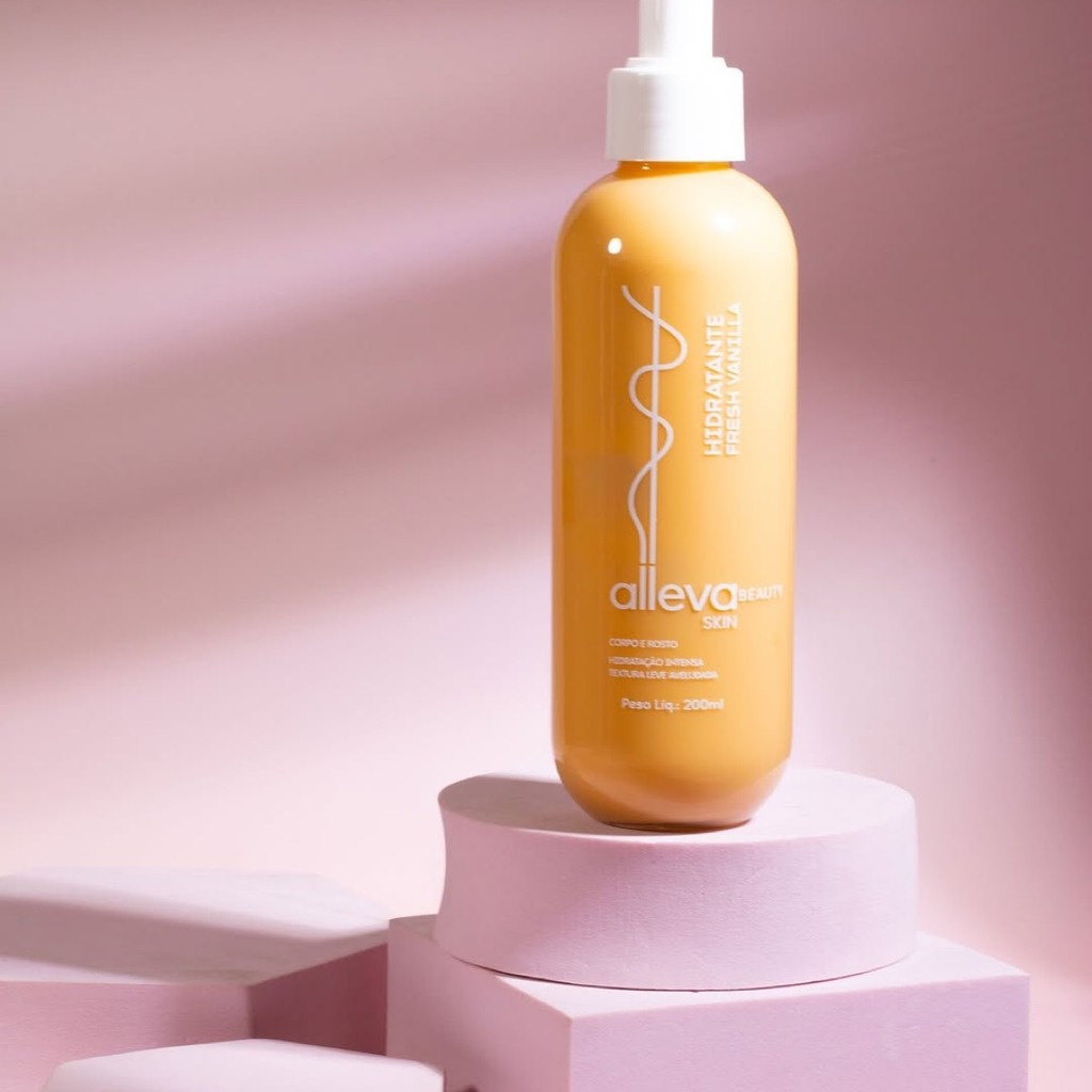 Hidratante Corpo e Rosto Fresh Vanilla Alleva 200ml | Shopee Brasil
