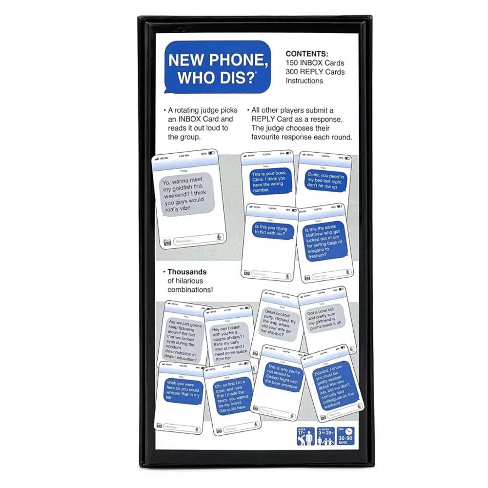 What Do You Meme New Phone Who Dis Adult Offline Text Message Party Card Game | Shopee Brasil