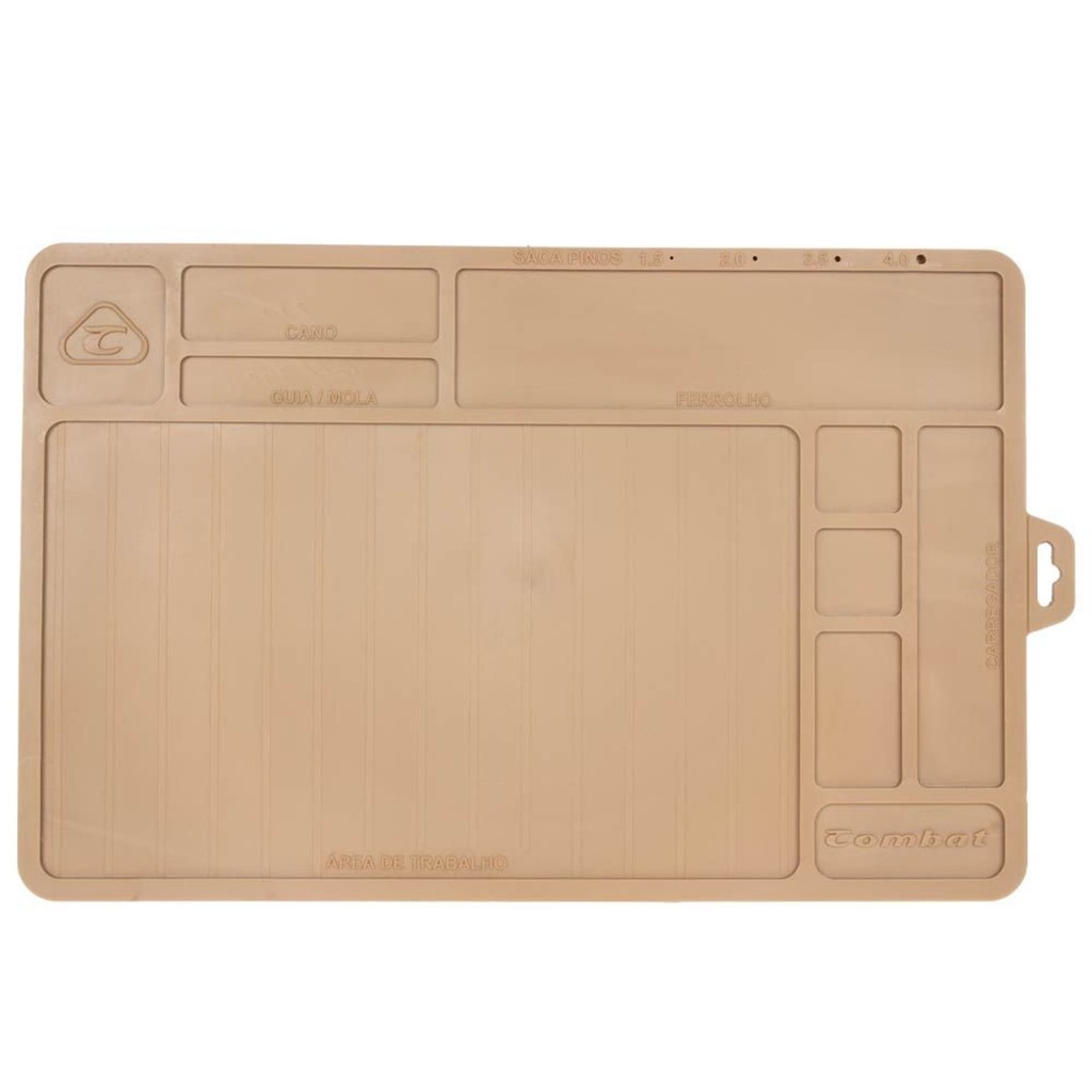 Tapete de Borracha 40x26 Gun Pad Combat para Armas Curtas Manutenção ...
