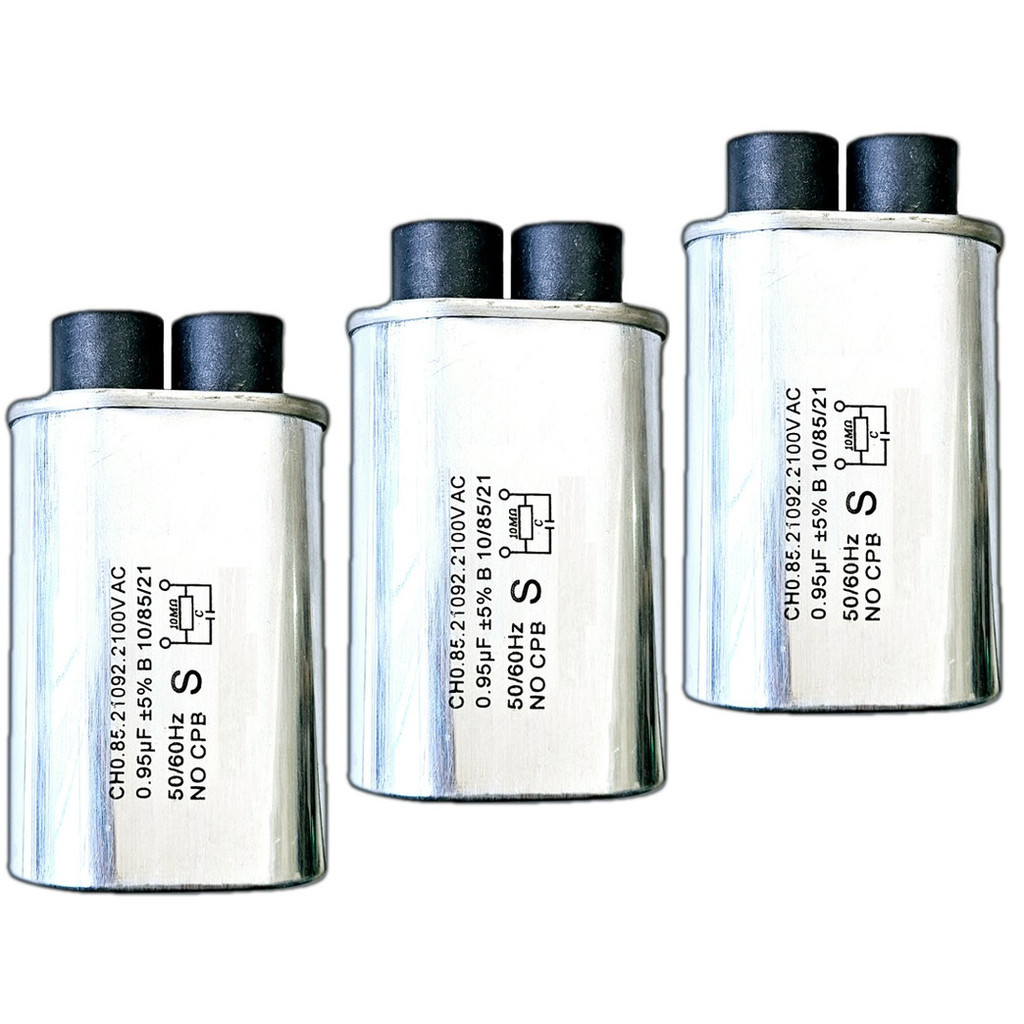 Kit 3 Peças Capacitor Alta Tensao Microondas 0,95uf 2100v | Shopee Brasil