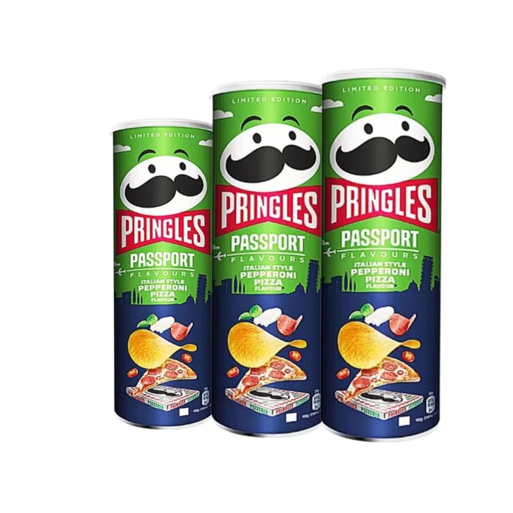 Pringles Passport Italian Style Pepperoni Importada 165g - 3 Unid ...