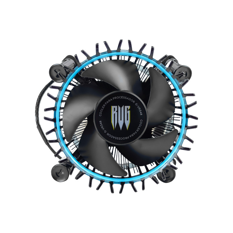 Cooler Processador CPU 4 Pinos Compatível Intel 80mm 2500rpm Revenger G ...