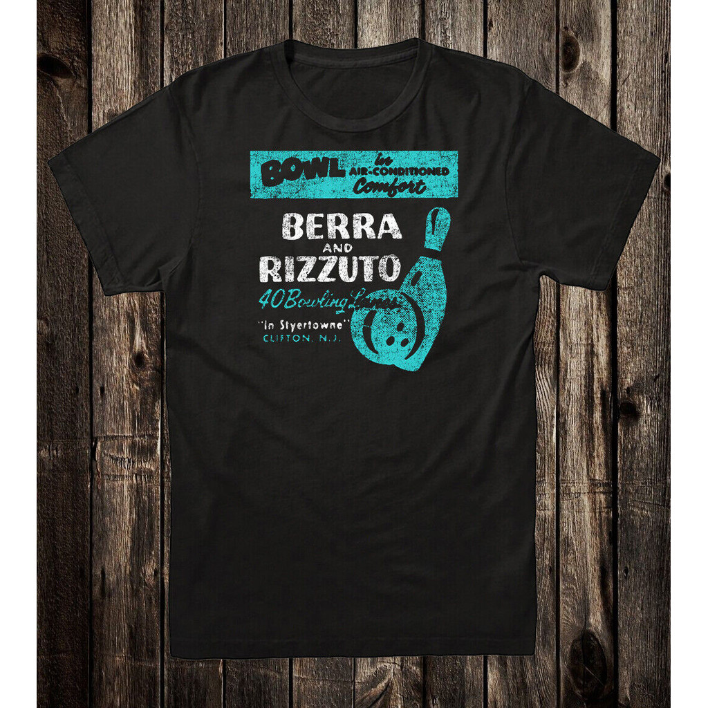 Camiseta De Viagem Retrô Vtg Art Souvenir Berra E Rizzuto Bowling Alco ...