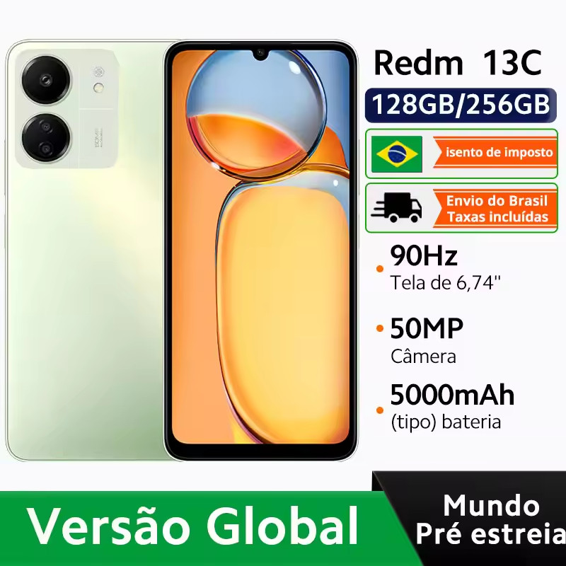 Xiaomi Redmi 13C 256 Gb ROM/8 RAM Versão Global | Smartphone 4G ...