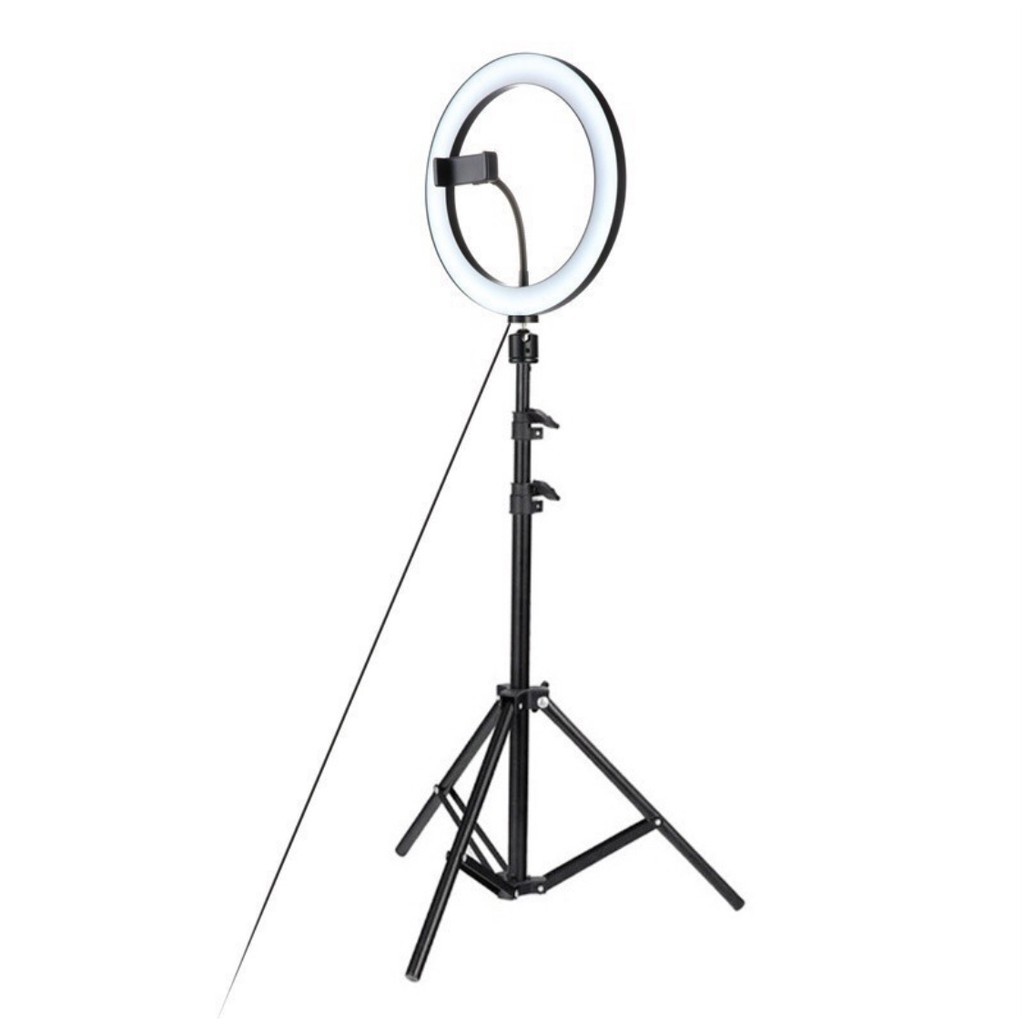 Ring Light Iluminador Anel Luz 36cm 14" Polegadas Com Tripé 2 Metros | Shopee Brasil