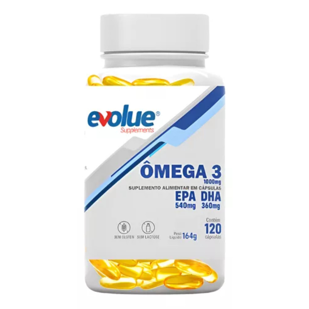 EVOLUE OMEGA 3 1G FRASCO COM 120 CAPSULAS | Shopee Brasil