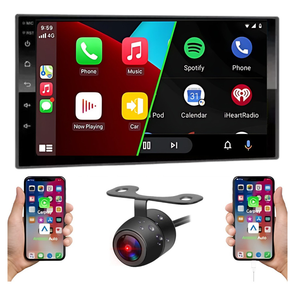 Central Multimidia Universal Android 12 2gb 32gb 7p Carplay | Shopee Brasil