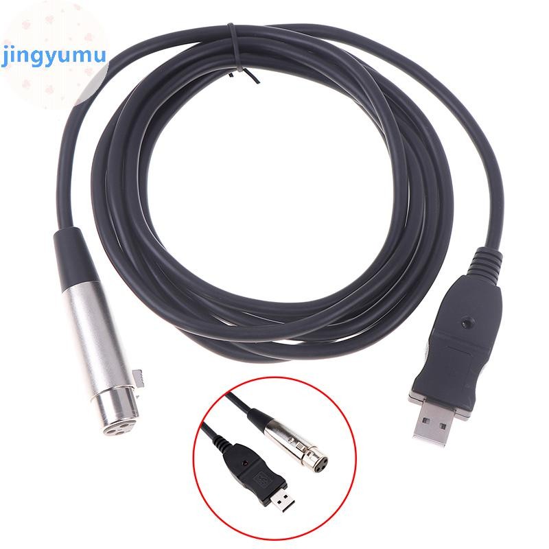 Jingyumu Cabo De Microfone USB Computador Para XLR Conectar Adaptador ...