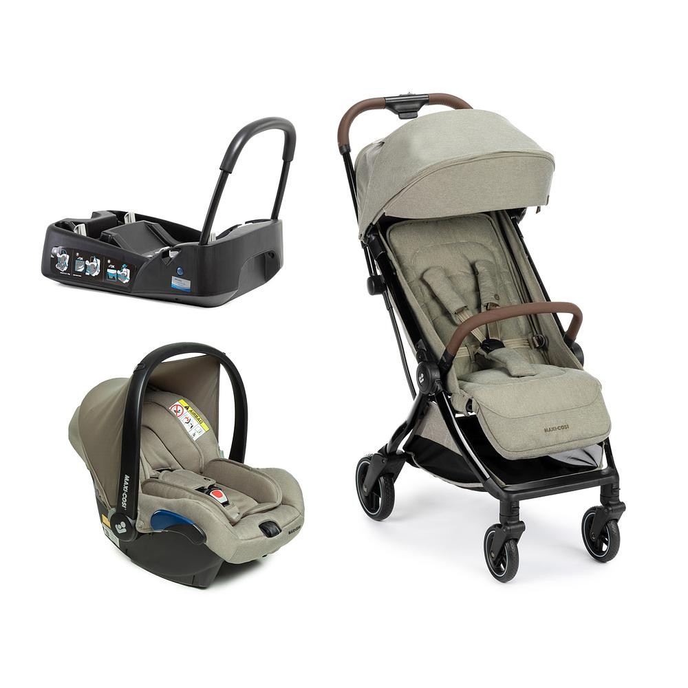 Carrinho de Bebê, Bebê Conforto e Base -Maxi-Cosi Travel System Eva 3 ...