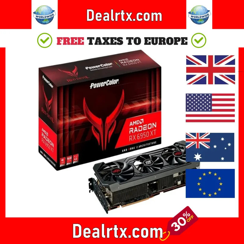 Placa Gráfica Usada PowerColor Red Devil AMD Radeon RX 6950 XT 16GB ...