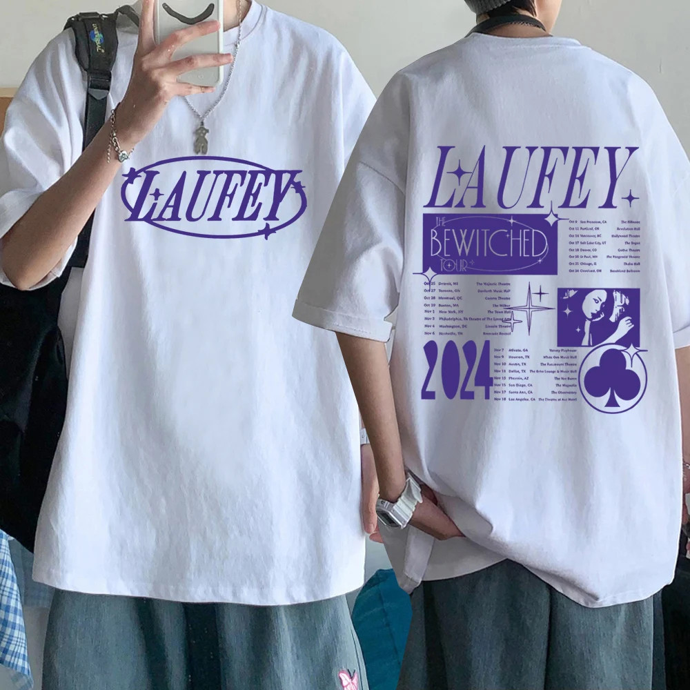 Camiseta Basica e OVERSIZED Laufey The Bewitched World Tour Tracklist Unissex Exclusivo | Shopee ...