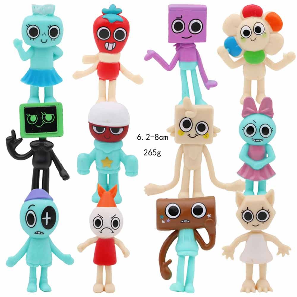 12Pcs Dandy's World Action Figures Set PVC Figurine Shrimp Sprout Goob ...