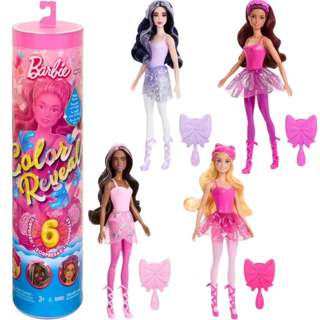 Boneca Barbie Color Reveal Balé Season 6 Hrk17 - Mattel | Shopee Brasil
