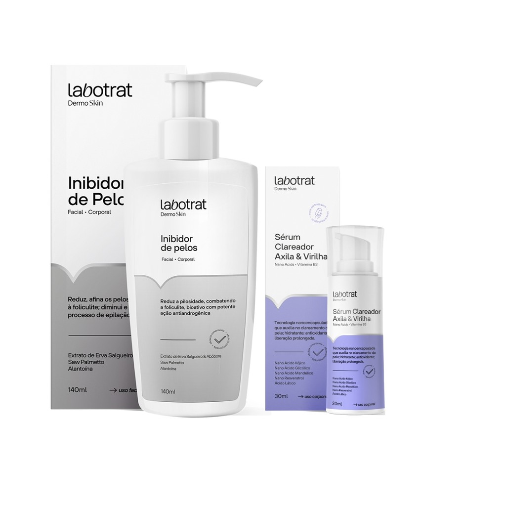Kit Sérum Clareador E Inibidor Pelos Virilha Axila Labotrat | Shopee Brasil
