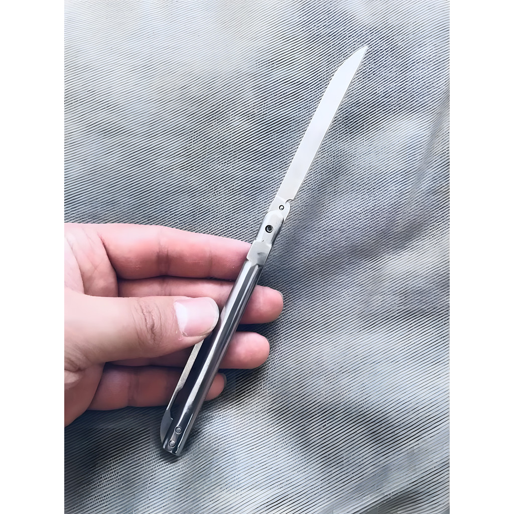 Canivete Lan Tipo Caneta - Grande Cor Prateado Aço Inox | Shopee Brasil