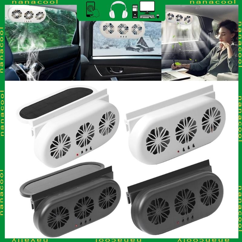 nana Exaustor Carro USB Energia Solar Ventilador Radiador | Shopee Brasil