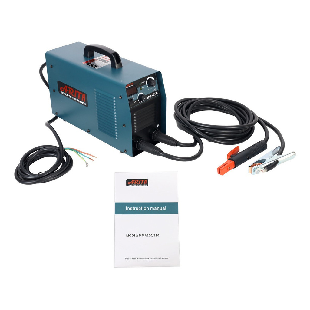 Máquina De Solda Inversora Arc-250 220V 250A Mma TIG/LIFT Corrente Real ...