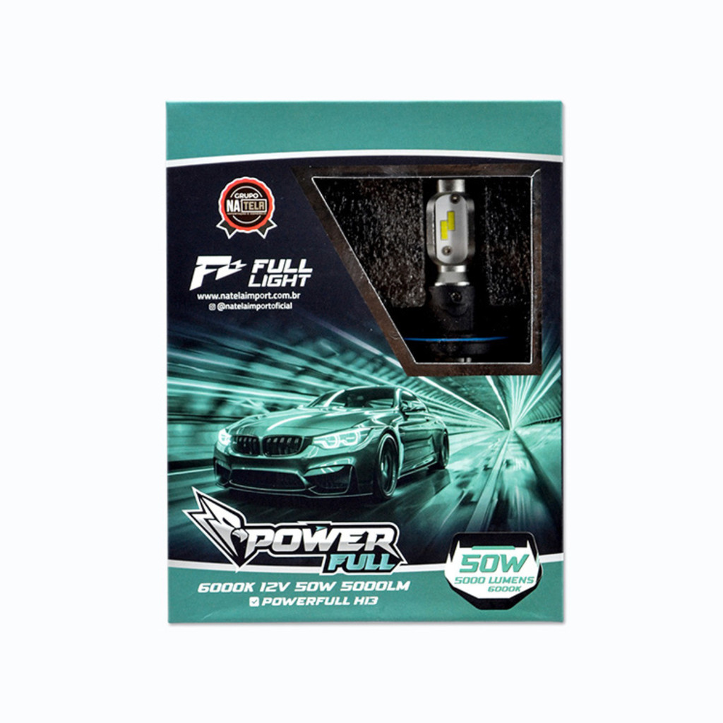 Par de Lampadas PowerFull H13 6000K 12V 50W 5000LM | Shopee Brasil