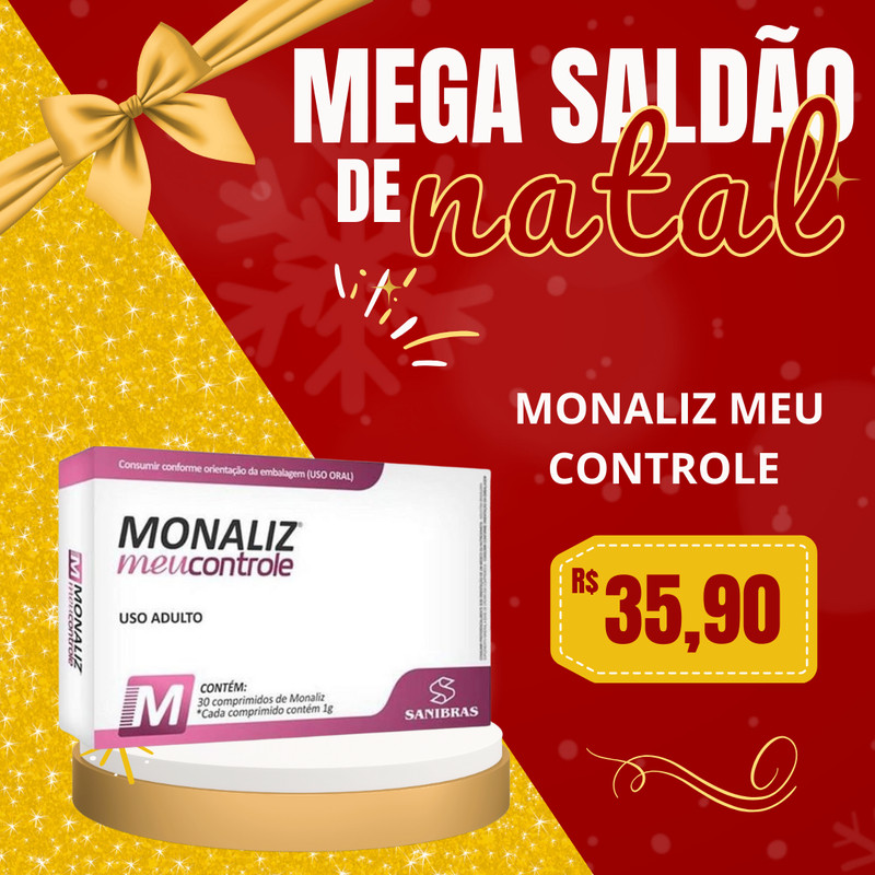 MONALIZ - MEU CONTROLE 30 COMPRIMIDOS SANIBRAS | Shopee Brasil