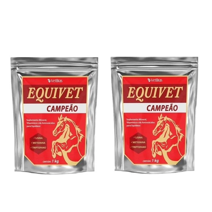 Kit 2 Equivet Campeão 1Kg Suplemento Vitamínico Para Equinos - VETBRAS ...