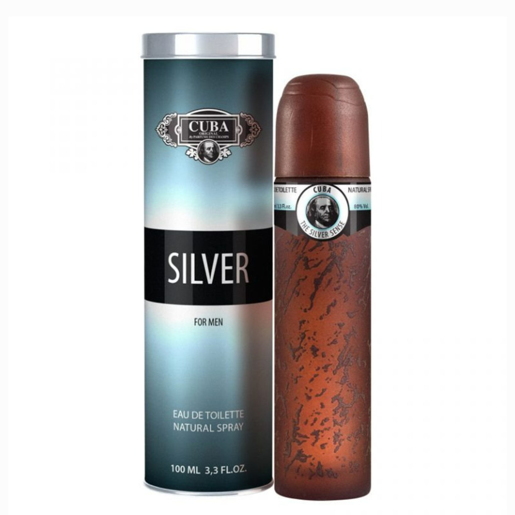 Perfume Cuba Silver Masculino Eau Toilette For Man 100ml | Shopee Brasil