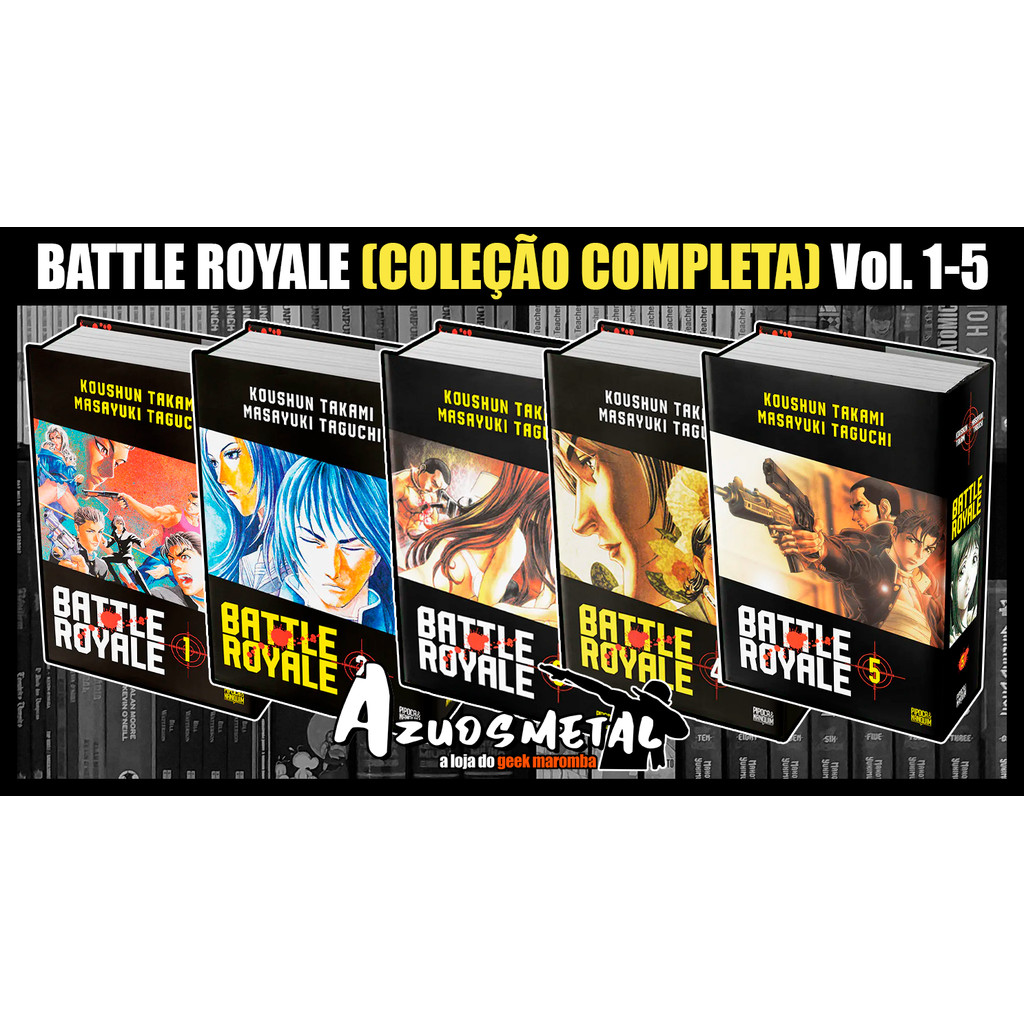 Kit Battle Royale Omnibus - Vol. 1-5 (Coleção Completa) [Mangá: Pipoca ...