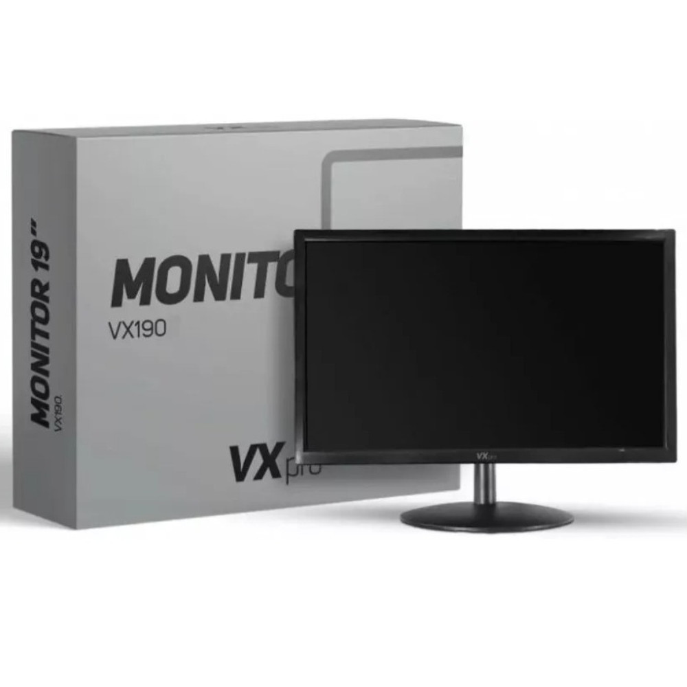 Monitor 19" Polegadas VXPRO LED, HDMI/VGA, HD+ 5ms, 75Hz, Bivolt ...