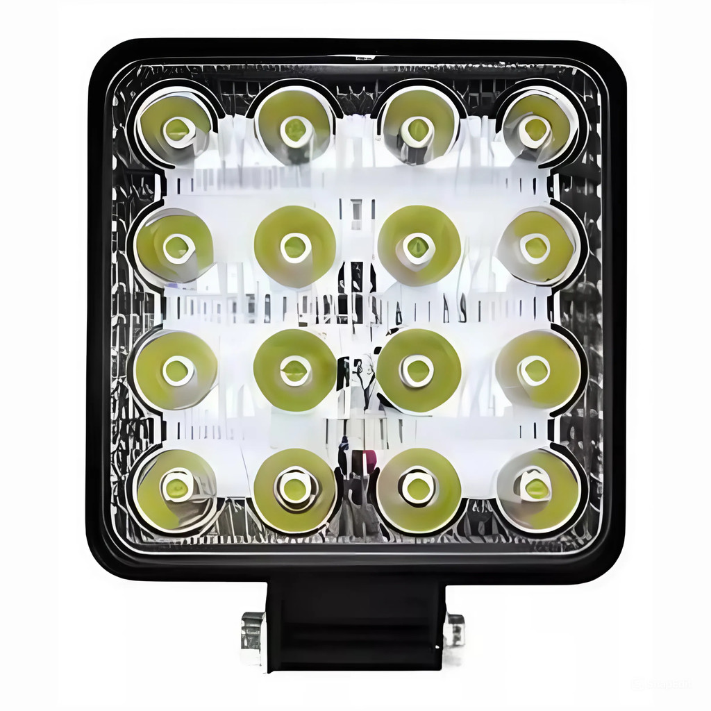 Farol Milha 16 Led 48w 12v 24v Quadrado Off Road Universal | Shopee Brasil