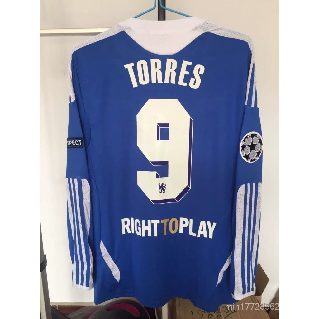Retro 2011-2012 Manga Longa 9 # Torres Camisa De Alta Qualidade Nome E ...