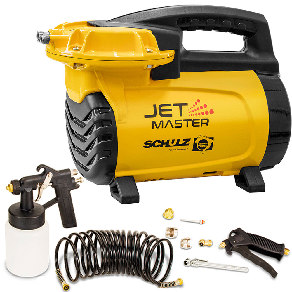 Compressor Tufão ar direto c/ 7 acessórios Jet Master Schulz | Shopee ...