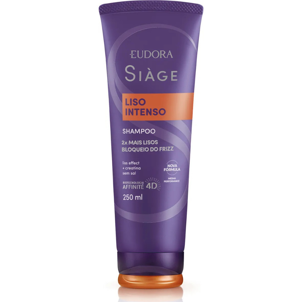 Shampoo Liso Intenso 250ml Eudora Siage 2x Mais Liso | Shopee Brasil