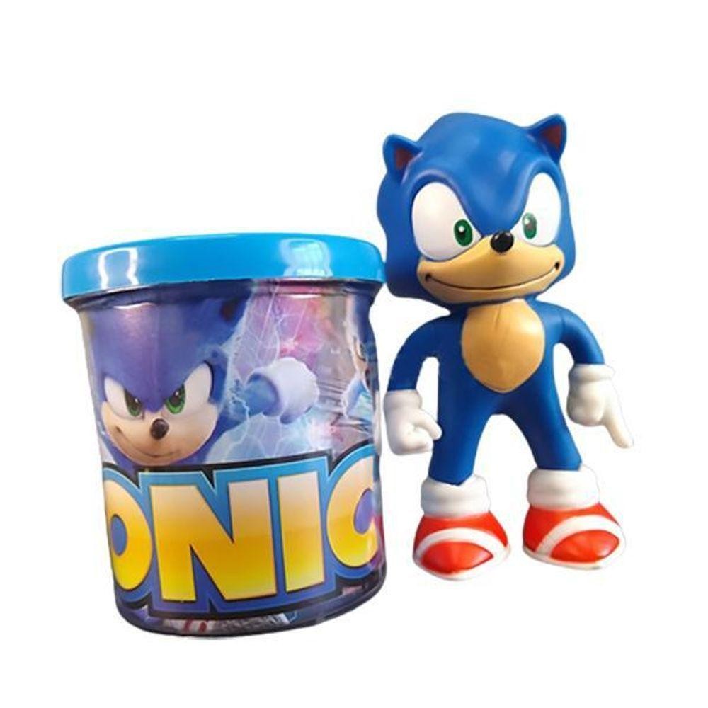 Kit Boneco Sonic Azul Articulado 15Cm + Caneca 350Ml Nº15 | Shopee Brasil
