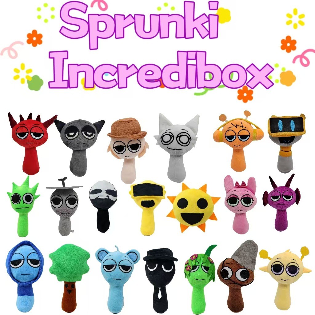 Sprunki Incredibox Plushie Wenda Cinza Oren Raddy Bonecos De Pelúcia ...