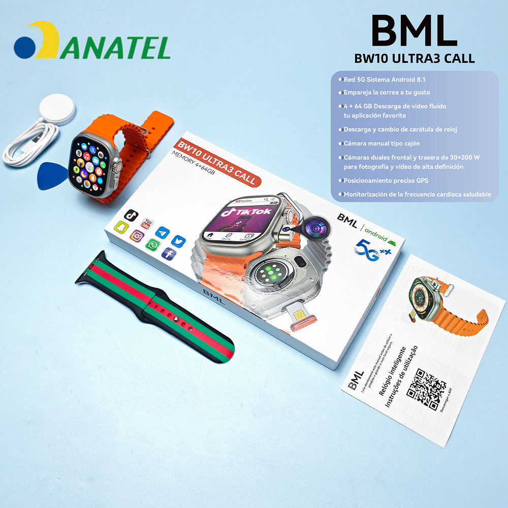Relógio Smartwatch Hw Ultra 3 Call Com Câmera E entrada para Chip 5g ...