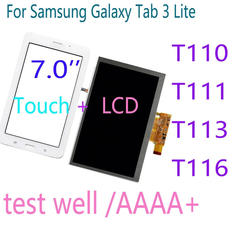7 LCD Toque Para Samsung Galaxy Tab 3 Lite SM-T110 T111 T113 T116 T113NU Display Tela De ...