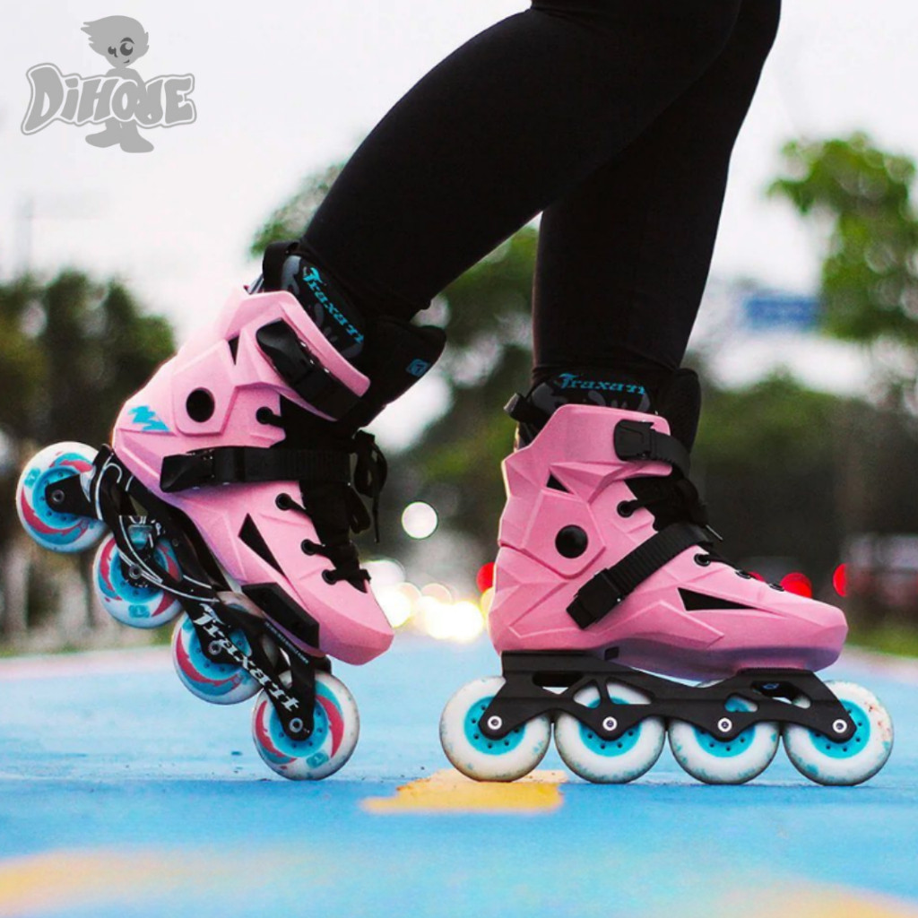 Patins Inline Urbanos Profissionais Freestyle Revolt Pink ABEC-9 ...