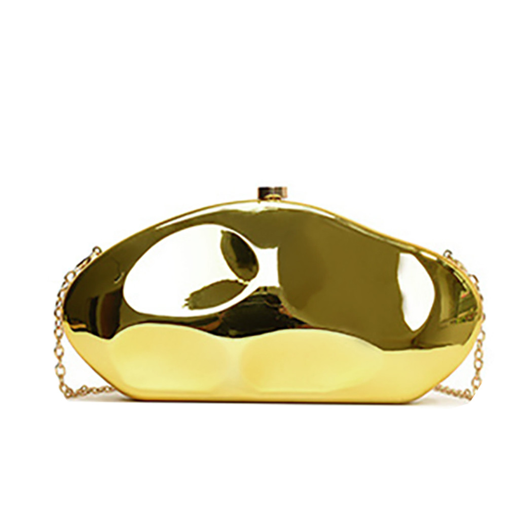 DAZZY Bolsa Clutch Festa Dourado Clutch Festa Casamento com Corrente ...