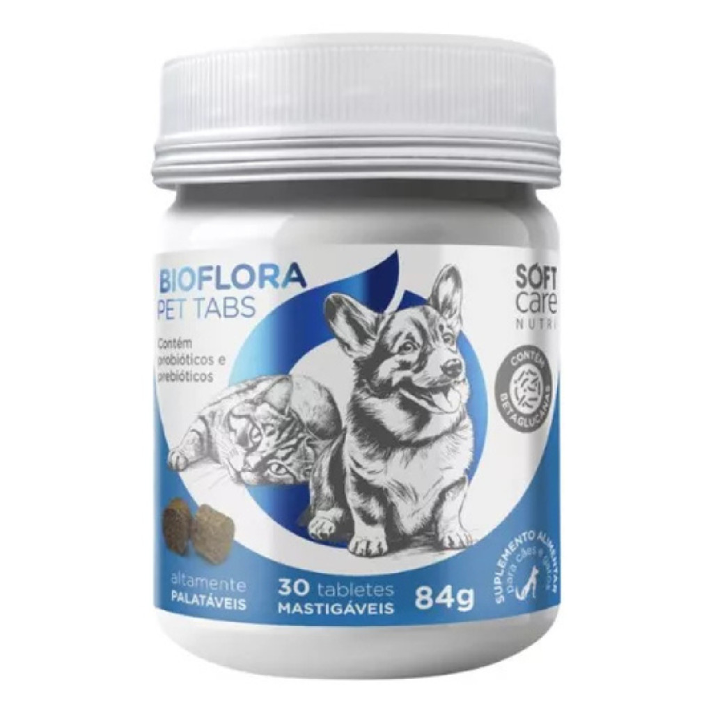 Bioflora Pet Tabs Probiótico Cães e Gatos C/30 Tabletes 84g | Shopee Brasil
