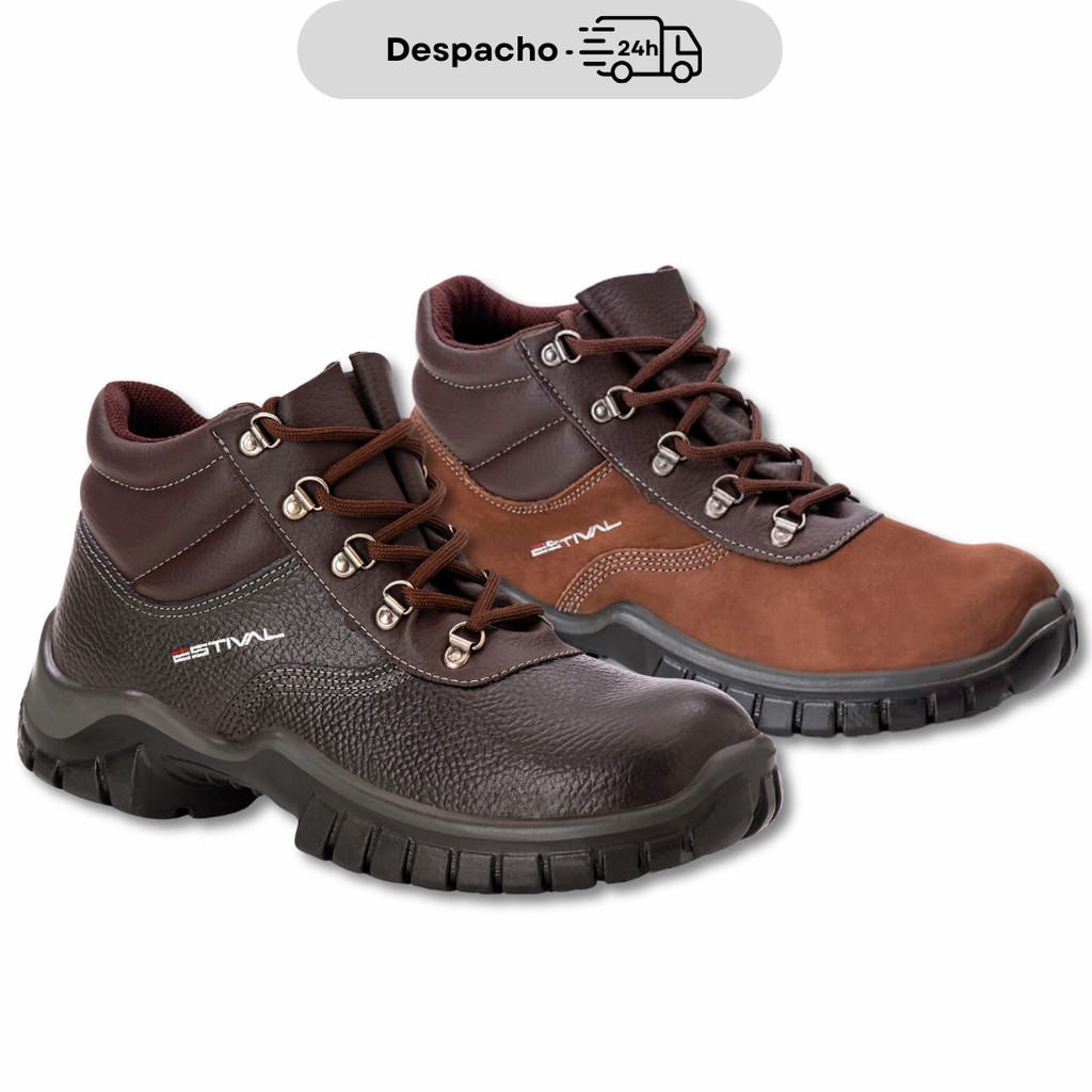 BOTA ESTIVAL COURO WORK EPI ESCOLHA SEU MODELO | Shopee Brasil